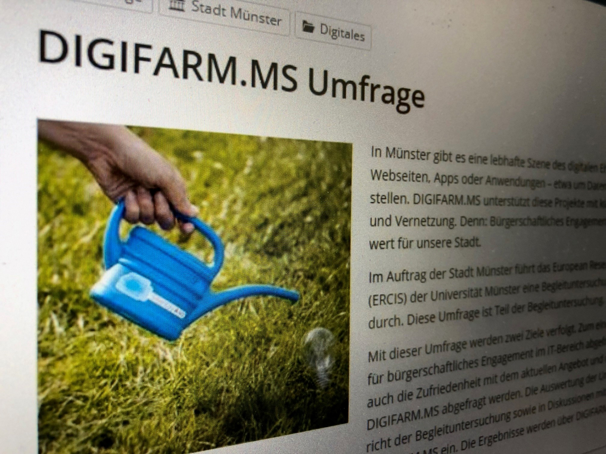 DIGIFARM.MS-Umfrage vom 3. bis 17. Mai 2023 | Stadt Münster