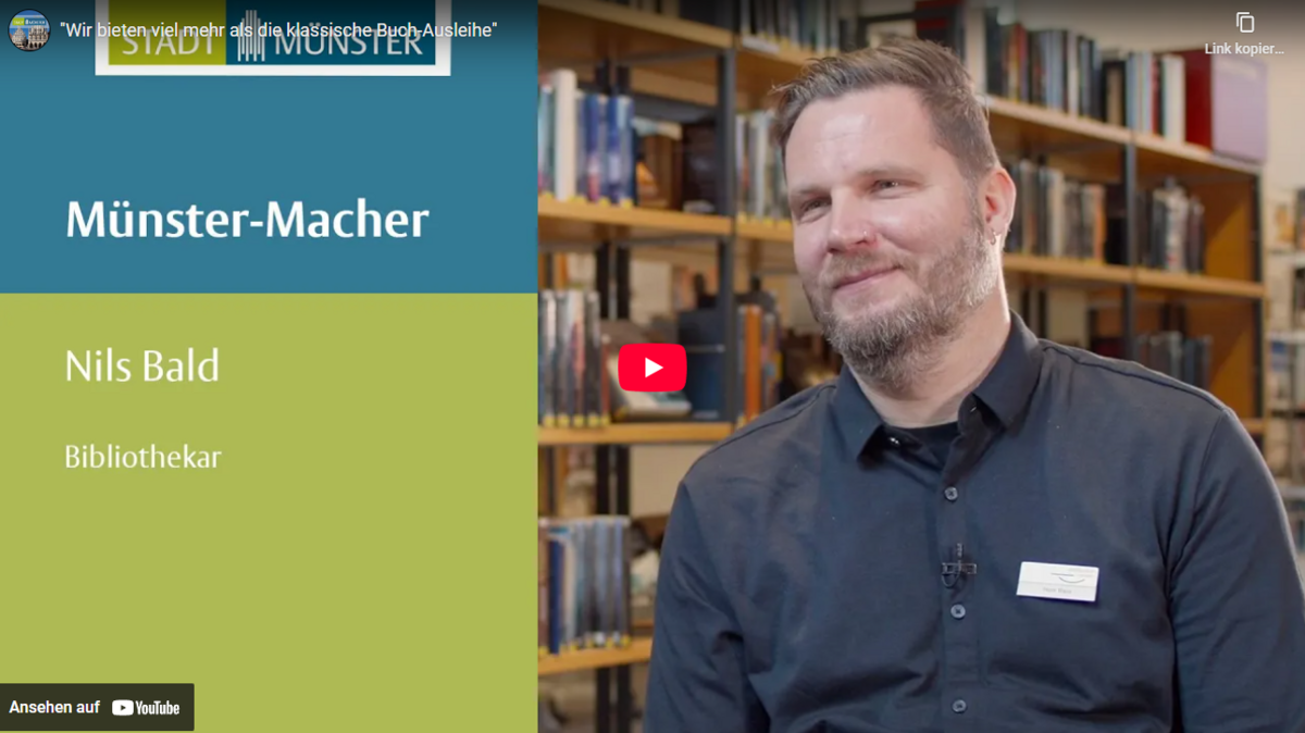 Interview mit unserem Bibliothekar Nils Bald | Stadt Münster